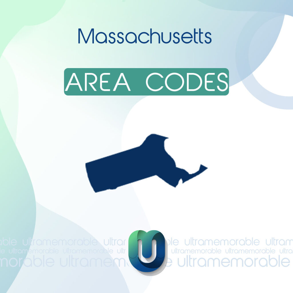 Massachusetts Area Codes (351 , 978) - Ultra Memorable