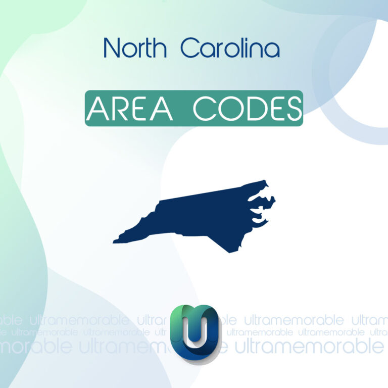 North Carolina Area Code (252) - Ultra Memorable